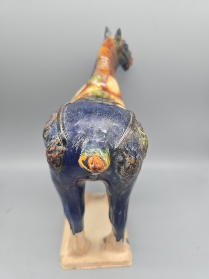 Old Chinese Tang San Cai Pottery Porcelain Dynasty Horse Statue 10" | eBay