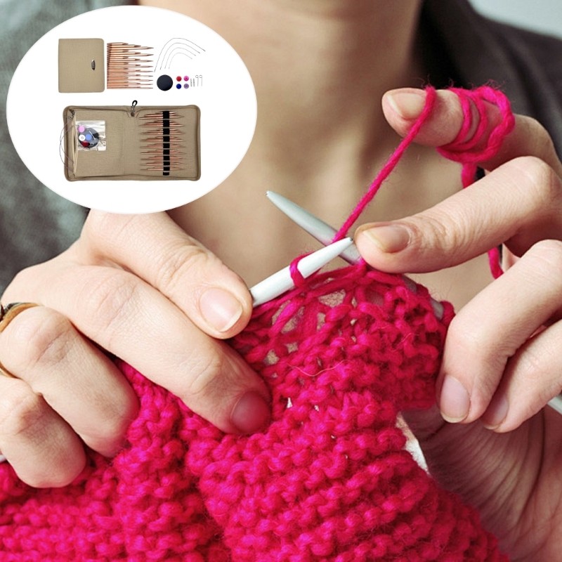 Circular Knitting Needle Tool Set Knitting Starter Kits for Handmade ...