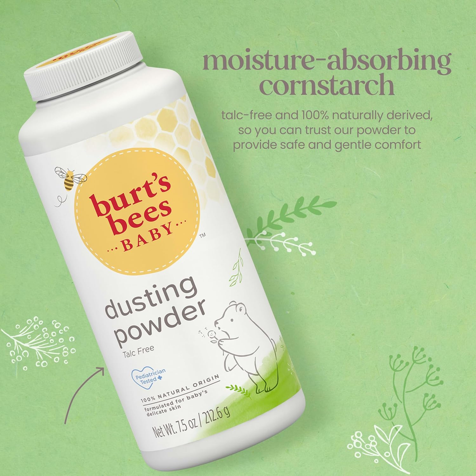 Burt's Bees Baby Dusting Powder Talc Free Natural 7.5 Oz | eBay