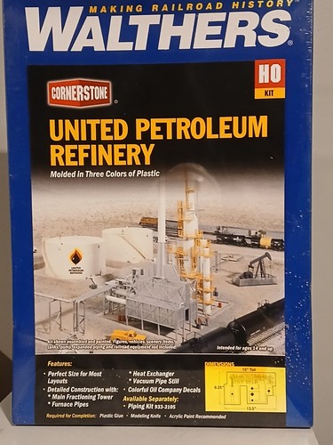 Walthers 933-3705 HO United Petroleum Refinery Building Kit | eBay