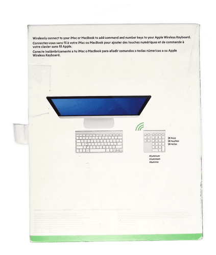 Belkin YourType Wireless Keypad - Bluetooth Numpad White/Silver ...