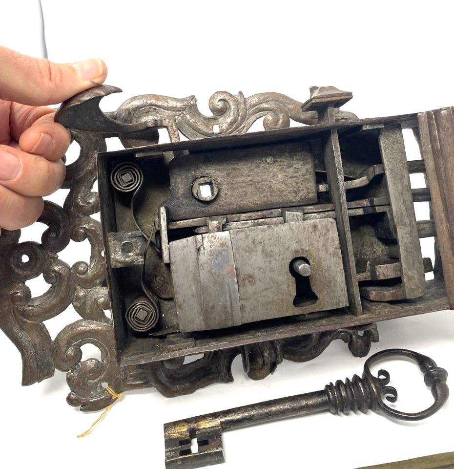 Beautiful Functional German Baroque Lock and 2 Different Period Keys | eBay
