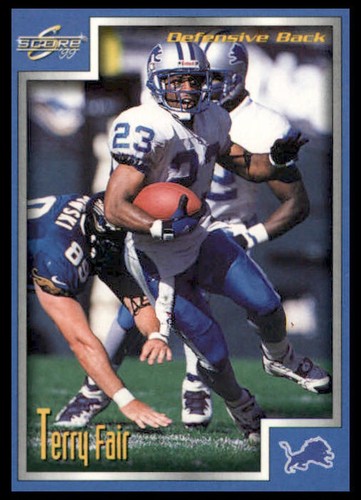 1999 Score #34 Terry Fair Detroit Lions Football Card | eBay