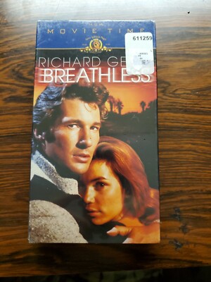 BREATHLESS - VHS, 1983 - RICHARD GERE / VALERIE KAPRISKY - NEW SEALED ...