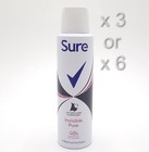 SURE INVISIBLE PURE ANTI-PERSPIRANT DEODORANT 150ML 3 OR 6 PACK | eBay UK