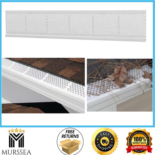Snap-In Filter 3 ft. White Vinyl Micro-Mesh Gutter Guard , 20 Pack | eBay