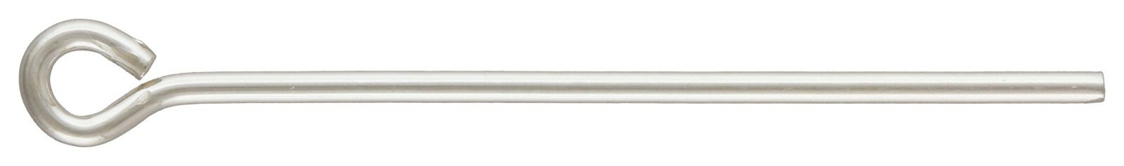 Sterling Silver Eye Pin, 22 Gauge, 1.5" 50pc,.925 Silver Wire, Thick ...