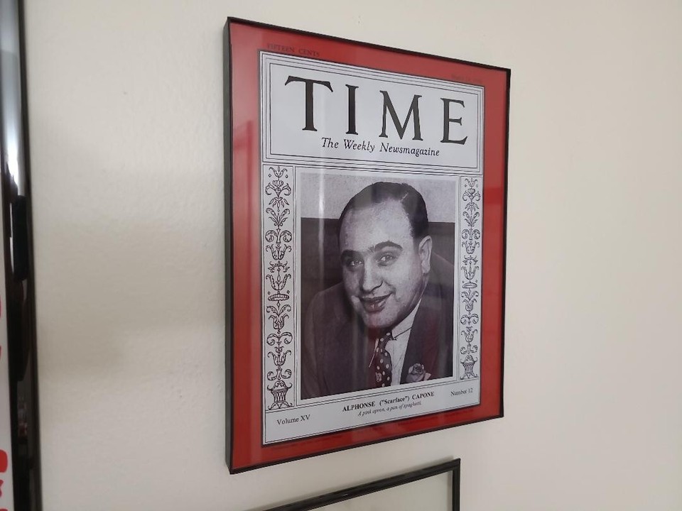 Circa 1930 Al Capone Scarface Time Magazine Cover Chicago Gangster 8x10 ...