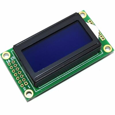 0802A White LCD Module Blue Backlight HD44780 8x2 Arduino Flux Workshop ...