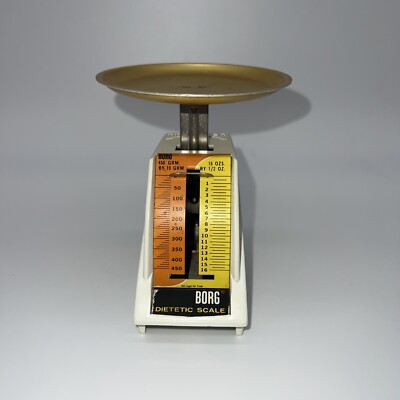 Vintage Borg Dietetic Scale Grams and Ounces 4 x 4 x 2 inches ...