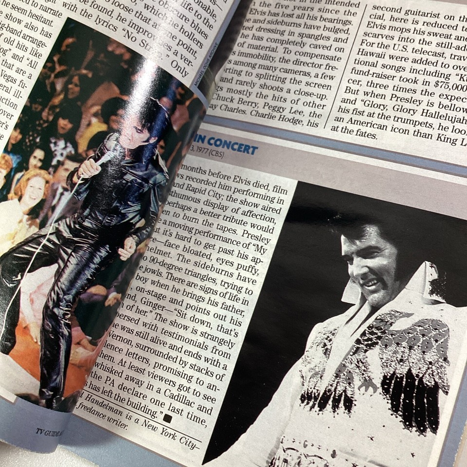 Elvis TV Guide 1997 Atlanta GA Crossword Great Pics Info! | eBay