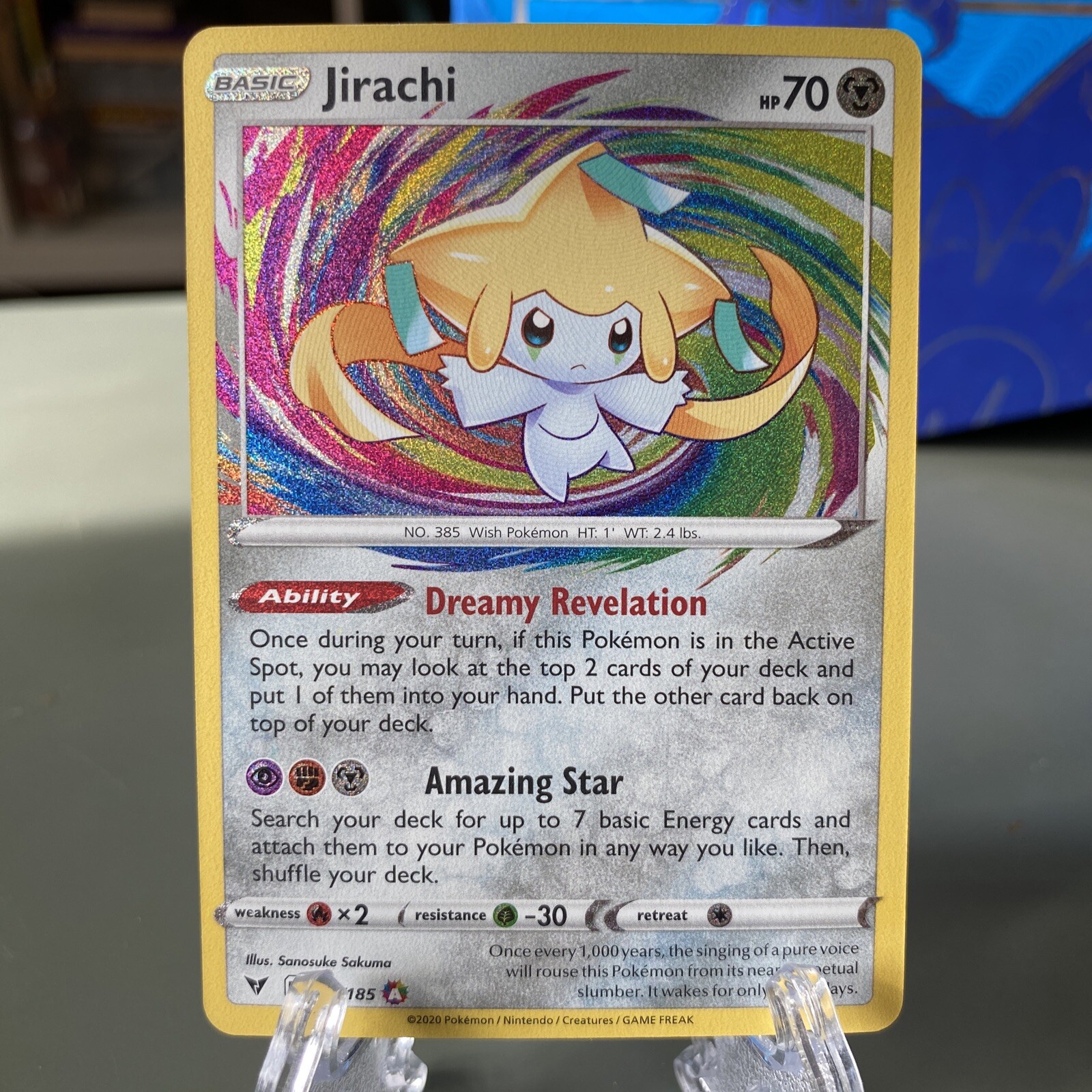 Jirachi 119/185 - Vivid Voltage - Amazing Rare Holo Pokemon Card Near ...