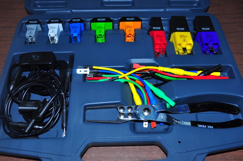 Live Circuit ,Relay Fused Circuit Tester kit w/8 Jumpers, test Lead ...