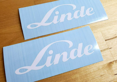 linde welder forklift decals Stickers Gloss white 6" (2) FAST USA | eBay