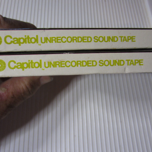 2-1970s Capitol Sound Tape Unrecorded 7" Reel To Reel Hippie Box Brand ...