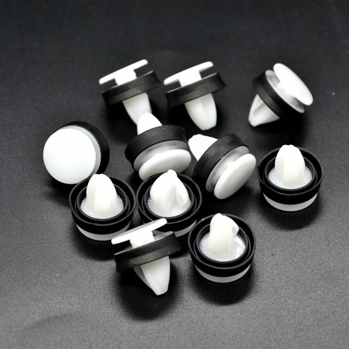 10pcs White Wheel Opening Clips Retainer Fastener Rivet for Ford ...