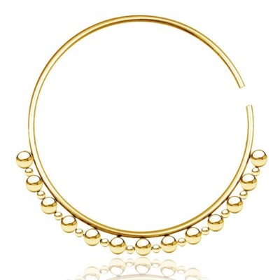 PAIR Big 12g Gold Plated Surgical Steel Ear Weights PLUGS EARRINGS ...