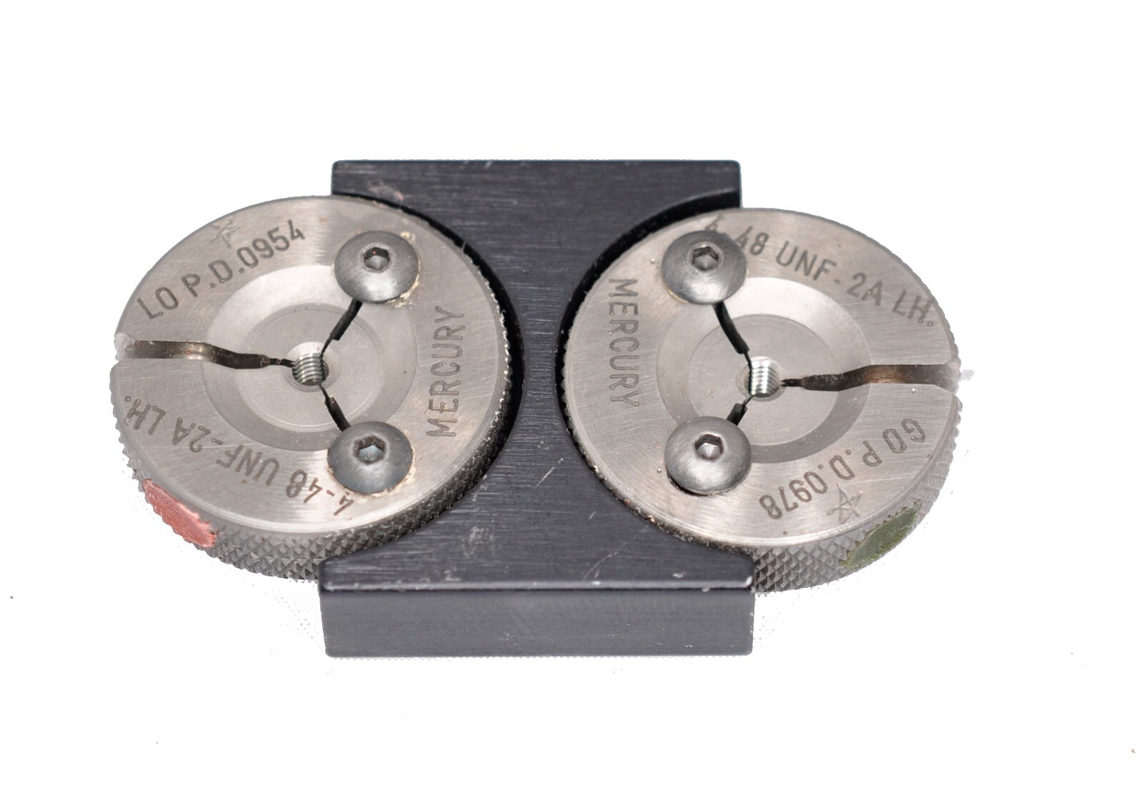 4-48 UNF-2A ~ Thread Ring Gage ~ GO NOT-GO - .112 - 48 ~ Mercury ~ Left ...