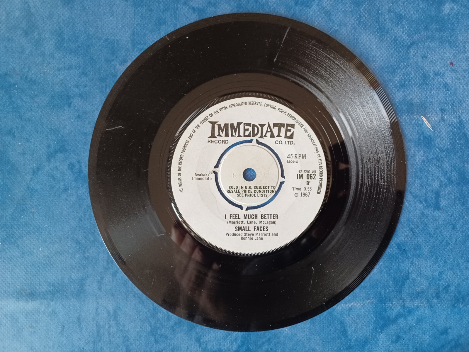 SMALL FACES Tin soldier / Feel much better 45 giri 7" Immediate Records ...