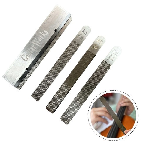 Professional Grade Steel Guitar Nut Files and Fret Crowning Tool Kit ...