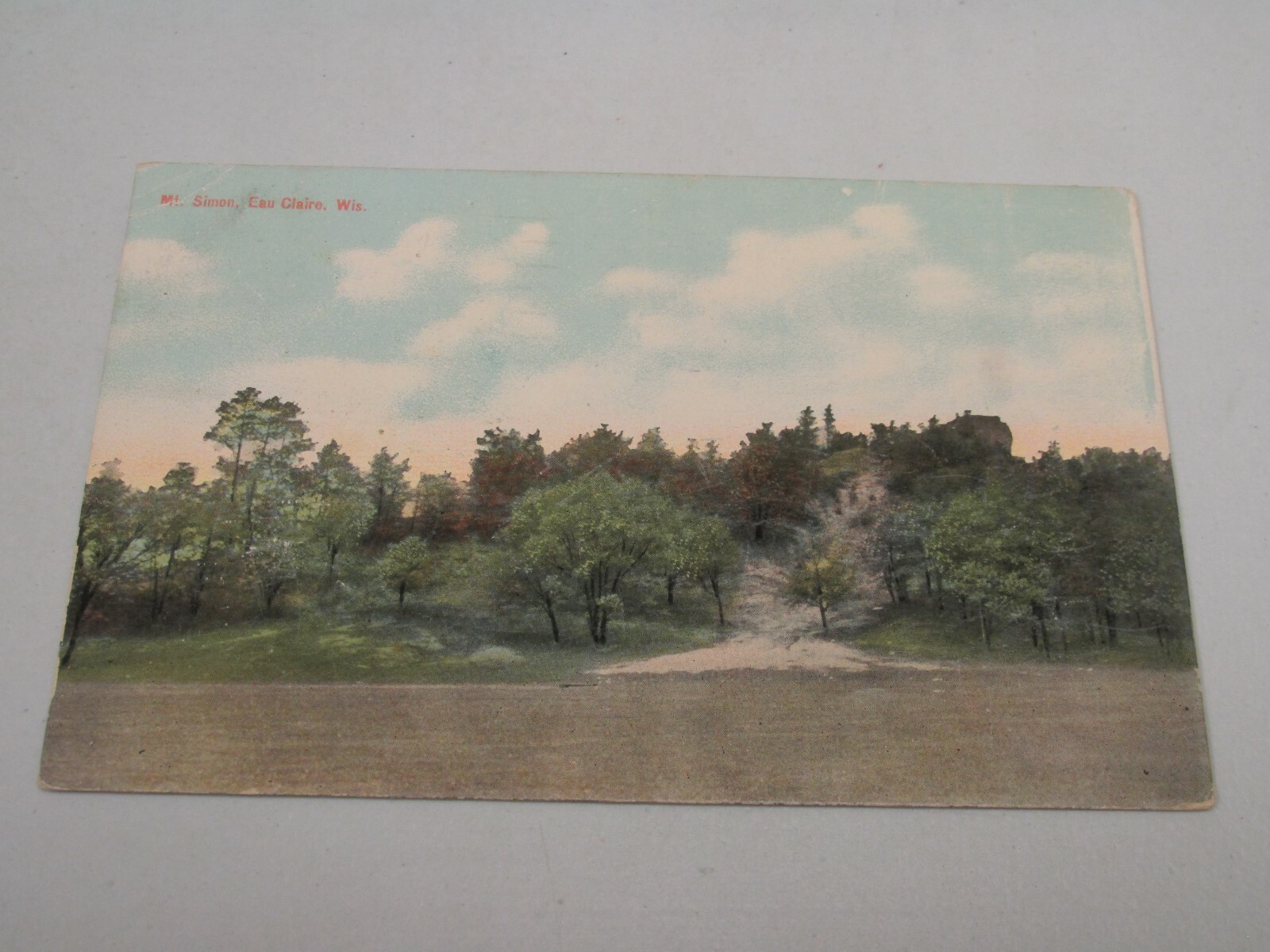 i87 Postcard Mt Simon Eau Claire Wisconsin WI 1911 | eBay