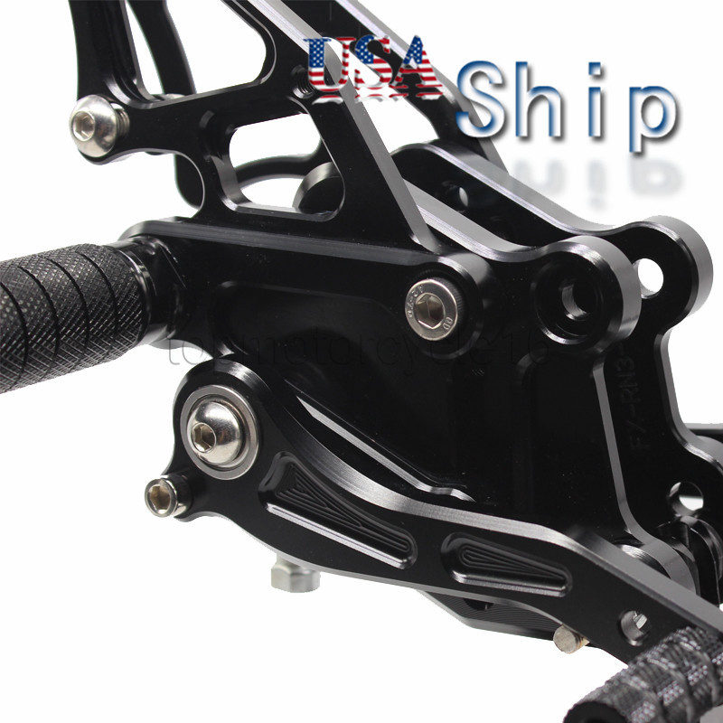 FXCNC Racing Footpegs Rearset Pedals Fit Kawasaki NINJA 300/250 2013 ...