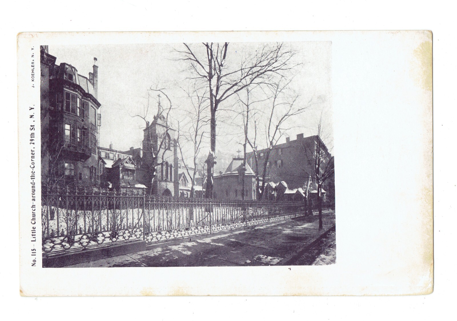 Vin Postcard (1)NY,NY Little Church Around-the-Corner 115 UP (680 | eBay