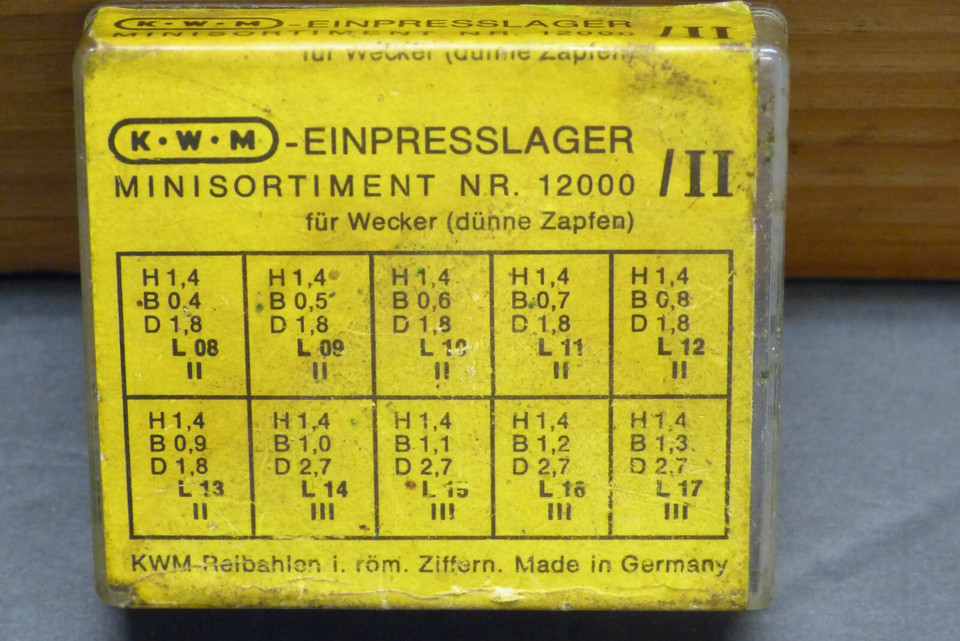 KWM Clock Bushing Bush Repair Assortment 12000 / II ~ approx 70 pcs | eBay