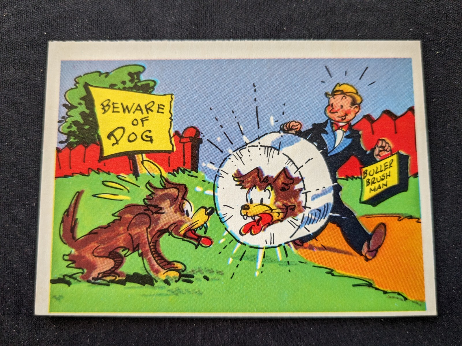 1957 Topps Goofy Post Card # 39 Beware of dog (VG/EX) | eBay