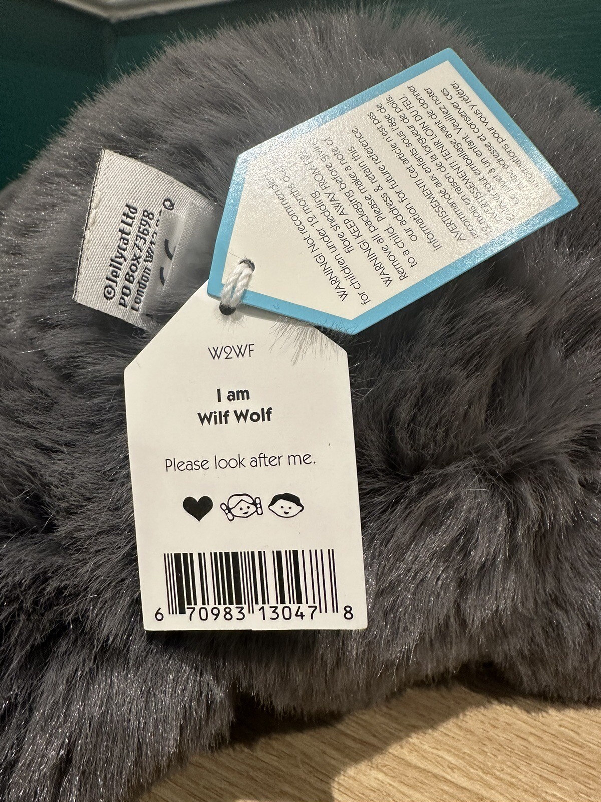 Jellycat Wilf Wolf Plush Silky Soft Werewolf Brand New with tags BNWT ...