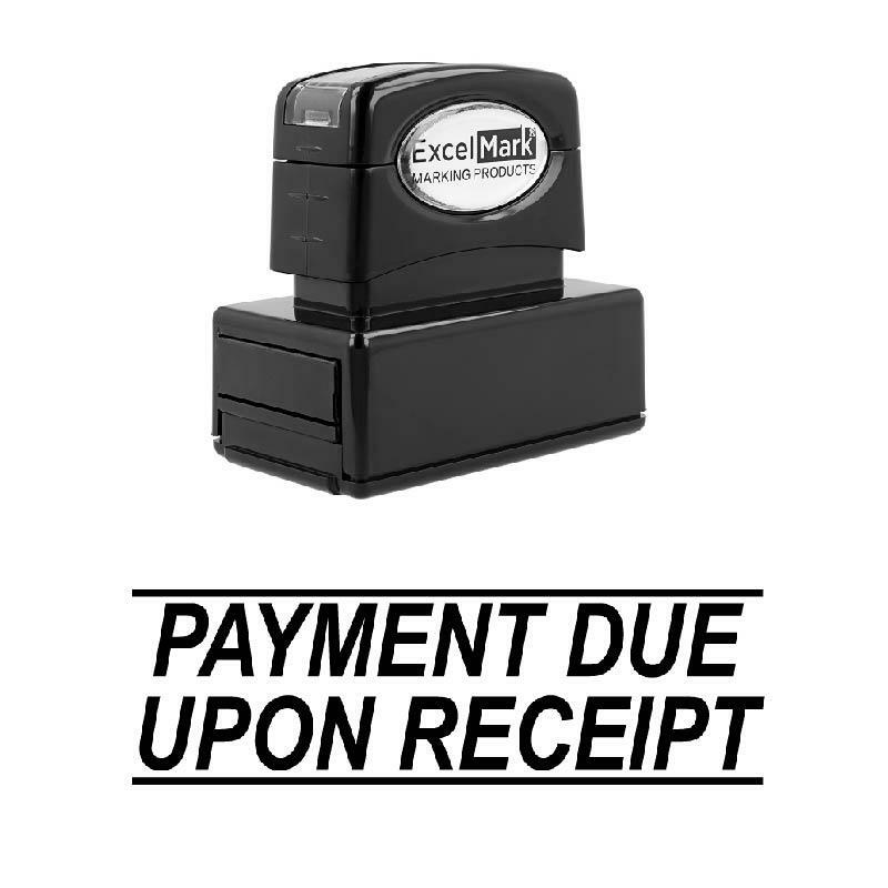 Italic PAYMENT DUE Stamp - Pre-Inked / Black | eBay