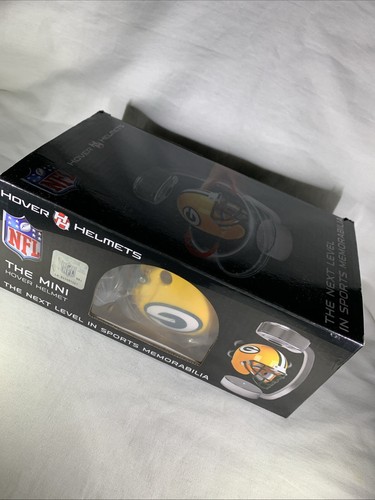 NIB Green Bay Packers Levitating Floating NFL Mini Hover Helmet w/ LED ...