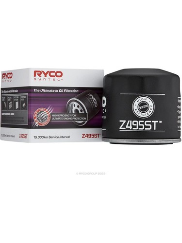 Ryco Syntec Oil Filter fits Subaru Liberty 2.2 BG,BG6/BG7 GX, LX 4WD ...