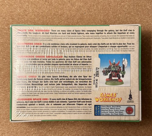 Warhammer 40K Space Orks (1996) 2nd Edition Sealed NIB OOP 5 Miniatures ...