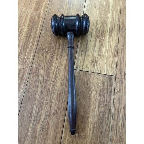Vintage 10” Long Life Rosewood Judge Auctioneer Mallet Gavel-NOS | eBay