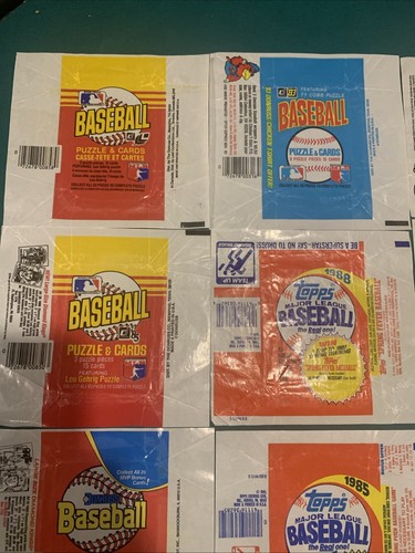 Lot of 17 1980s Topps Fleer Donruss Score Baseball Football Wax Pack ...