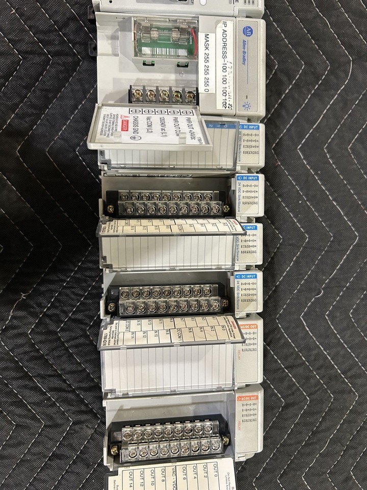 AB CompactLogix L32E PLC - 1769-PA2 LOT ( 1769-IQ16 x 4 -- 1769 OW16 x ...