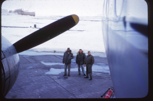 Vintage Photo Film Slide 1958 Thule Air Base USAF Airmen C-131 ...