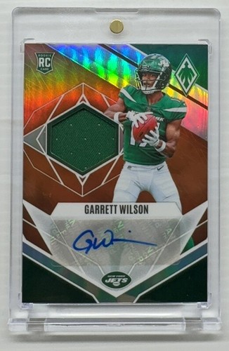 2022 Phoenix Garrett Wilson RPA Orange Rookie Jersey Patch Auto RC #006 ...
