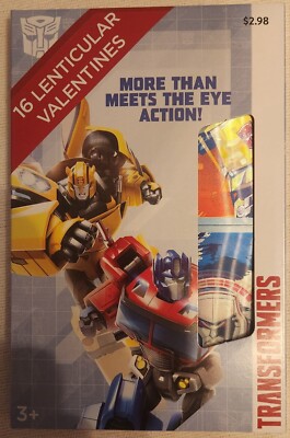 Hasbro Transformers 16 Lenticular Valentines Day Cards Toy Prime Buzz ...
