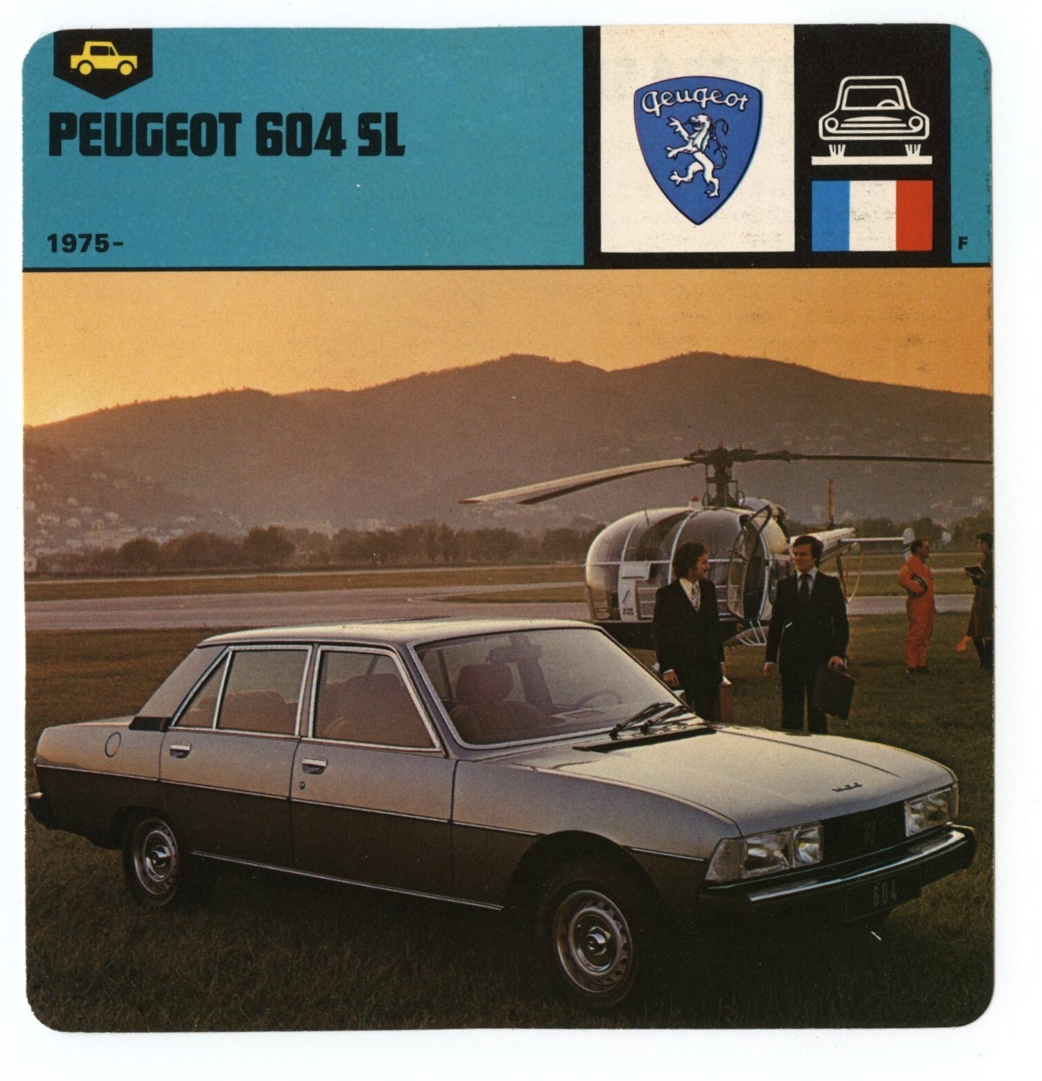 Peugeot 604 SL - GT / Production Car Edito Service SA Auto Rally Card ...