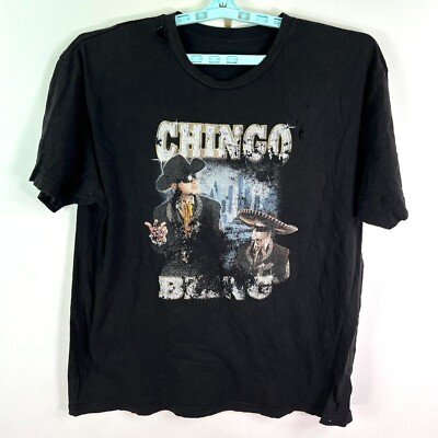 Vintage Chingo Bling T Shirt Mens XL Black Distressed | eBay