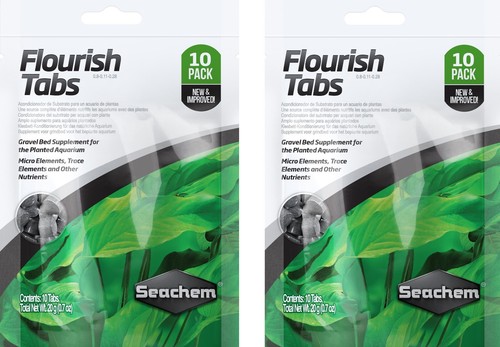 SEACHEM Flourish Root Tabs Aquarium Plant Fertilizer ( 10 TABS ) X2 ...