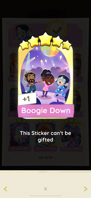 Monopoly Go ⭐️⭐️⭐️⭐️⭐️ Boogie Down Sticker | eBay