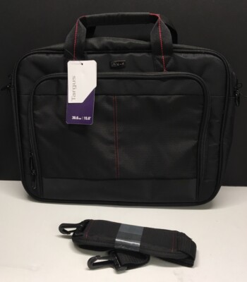 Targus Classic Slim Briefcase for 15.6-Inch Laptop, Black (TCT027US) (i ...