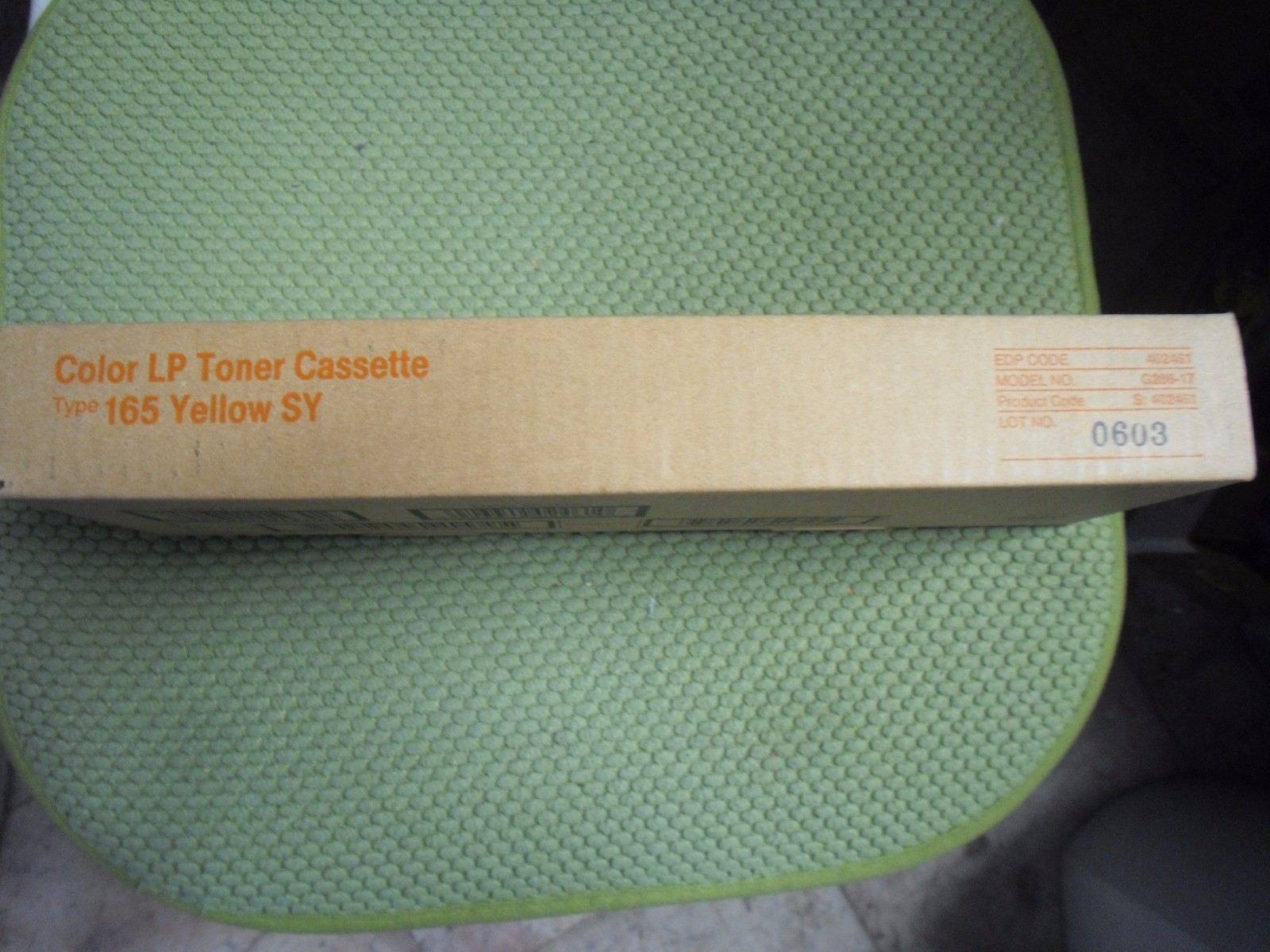 New ! Genuine Ricoh CL3500 CL3500N Yellow Toner Cartridge type 165 ...
