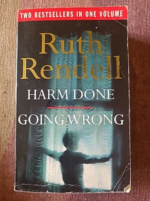 Ruth Rendell Ruth Novels - 2 Stories - Harm Done & Going Wrong | eBay