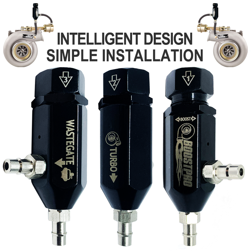 BoostPRO BLACK Boost Tee Manual Boost Controller Kit Smart Turbo MBC ...