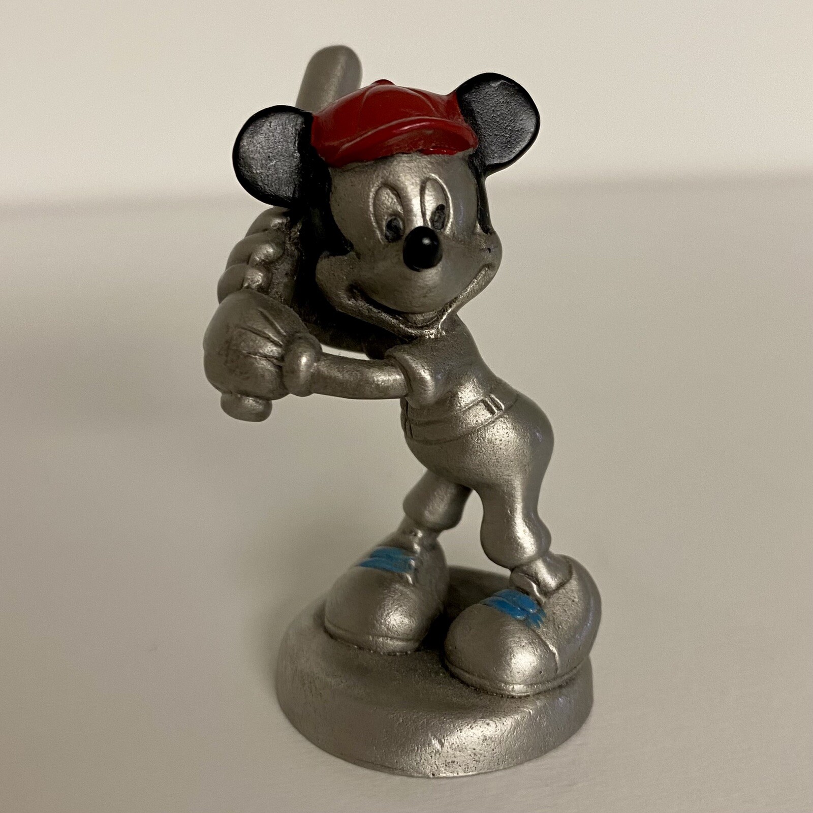 Mickey Mouse Baseball Batter Disney Pewter Figurine by Hudson USA 4824 ...