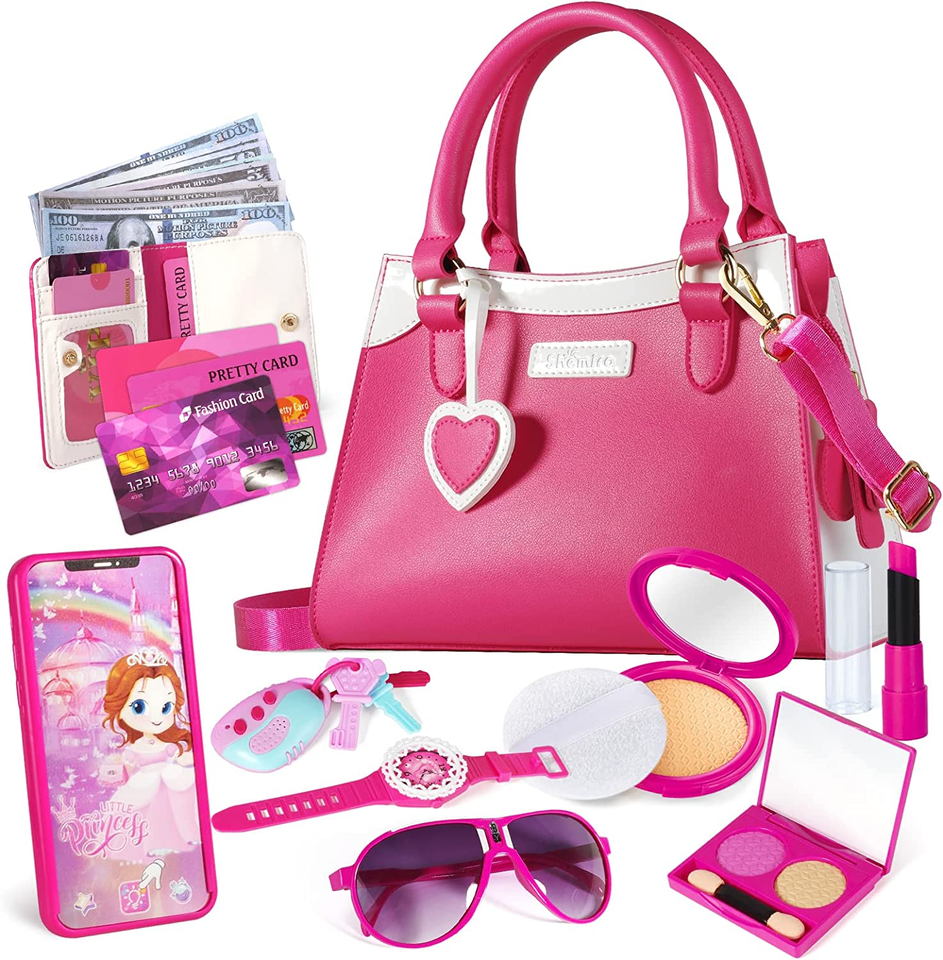 Play Purse for Little Girls, Princess Pretend Play Girl Toys for 3 4 5 ...